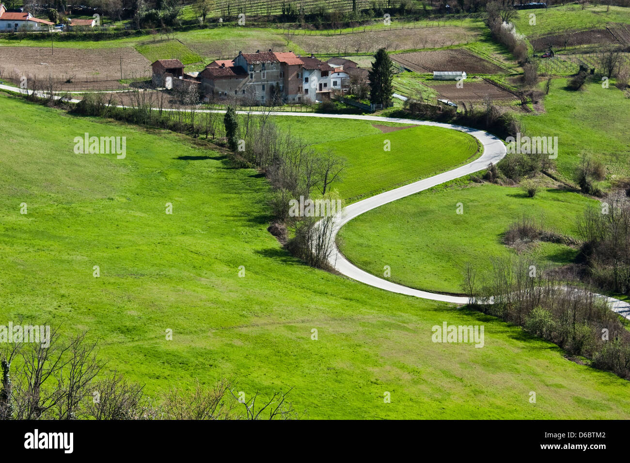 Piedmont landscape - Italy Stock Photo - Alamy