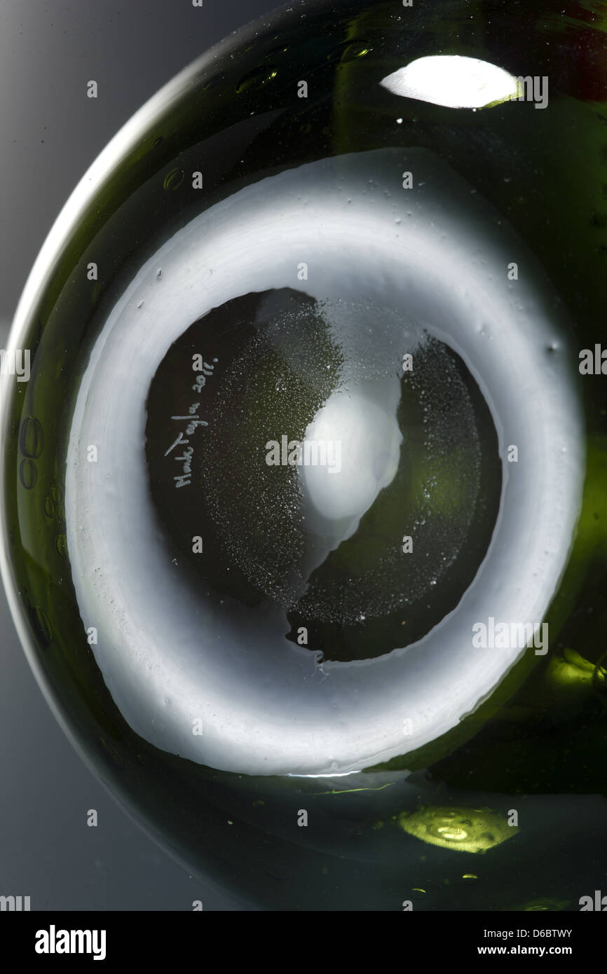 17th and 18th century English Bottle,green bottle Stock Photo - Alamy