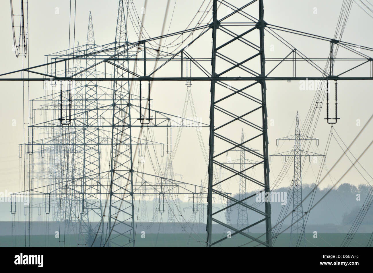 FILES - An archive picture dates 31 October 2011 shows power lines in ...