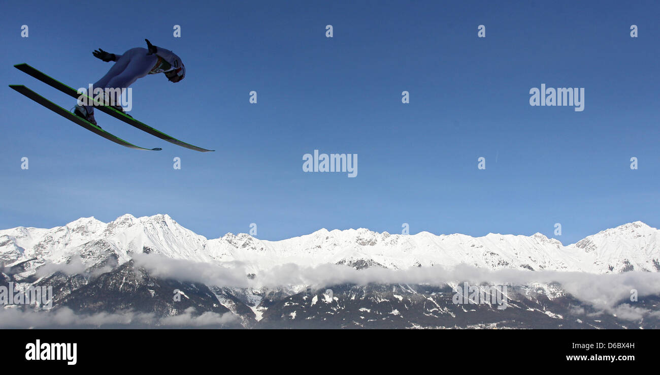 Polish ski jumper Kamil Stoch jumps from the Bergisel Ski Jump during ...