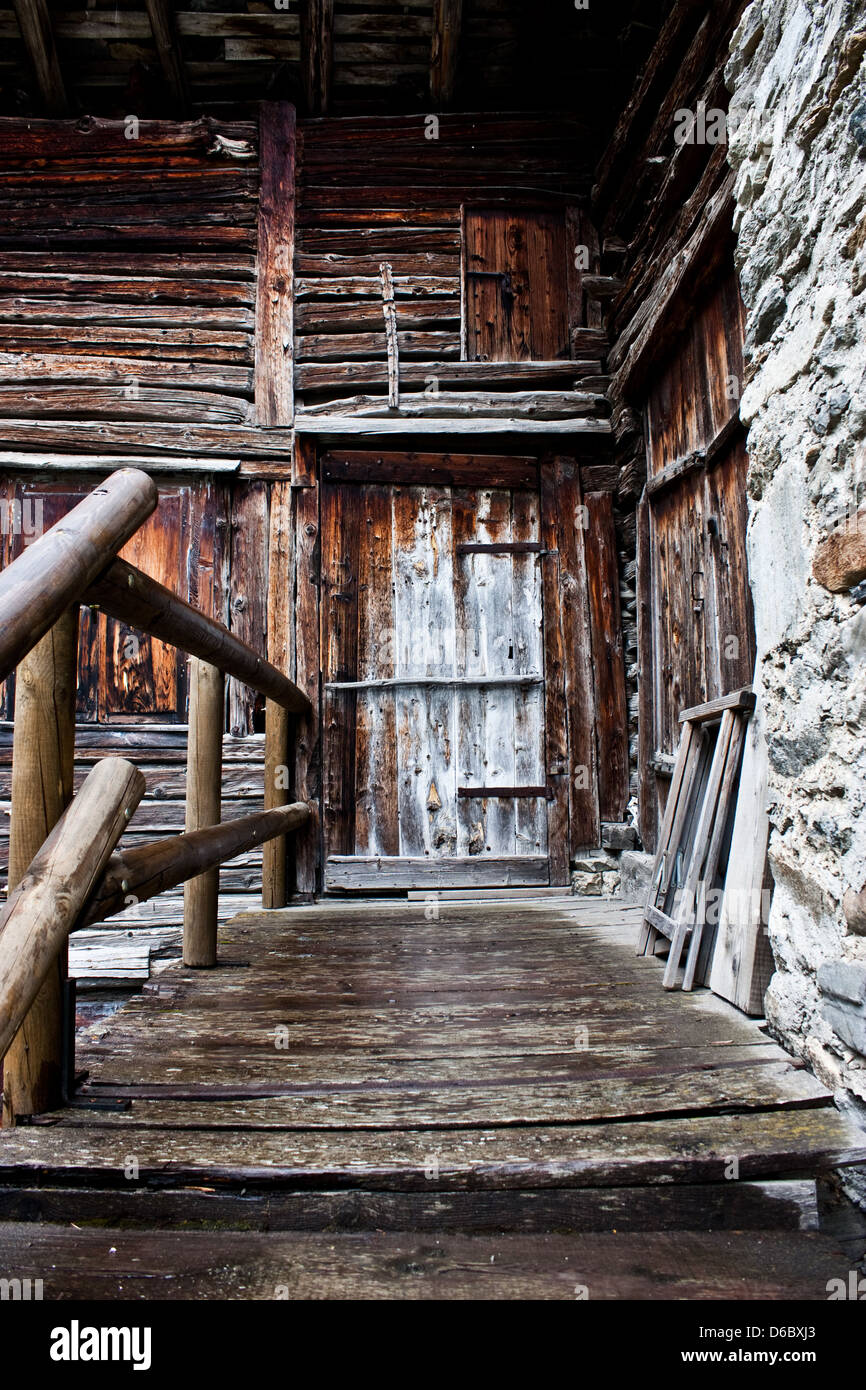 Alpine house - detail Stock Photo - Alamy
