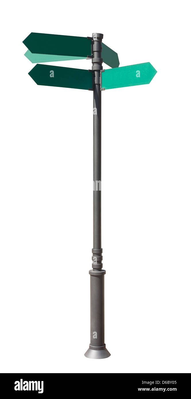 guidepost. Isolated over white background. indexes, signpost Stock ...