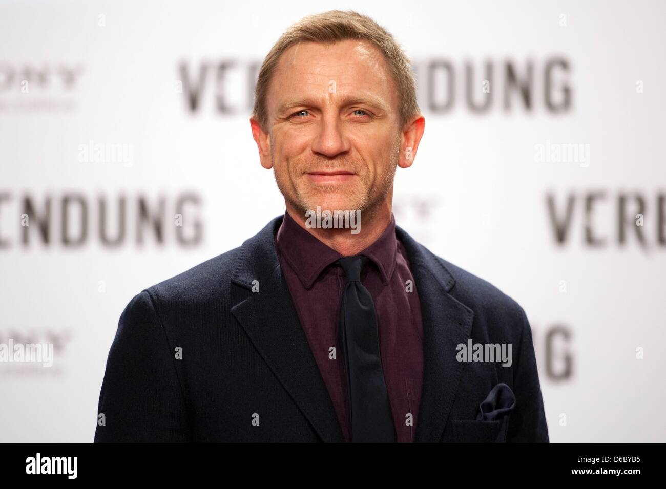 British actor Daniel Craig attends the German premiere of his new film ...