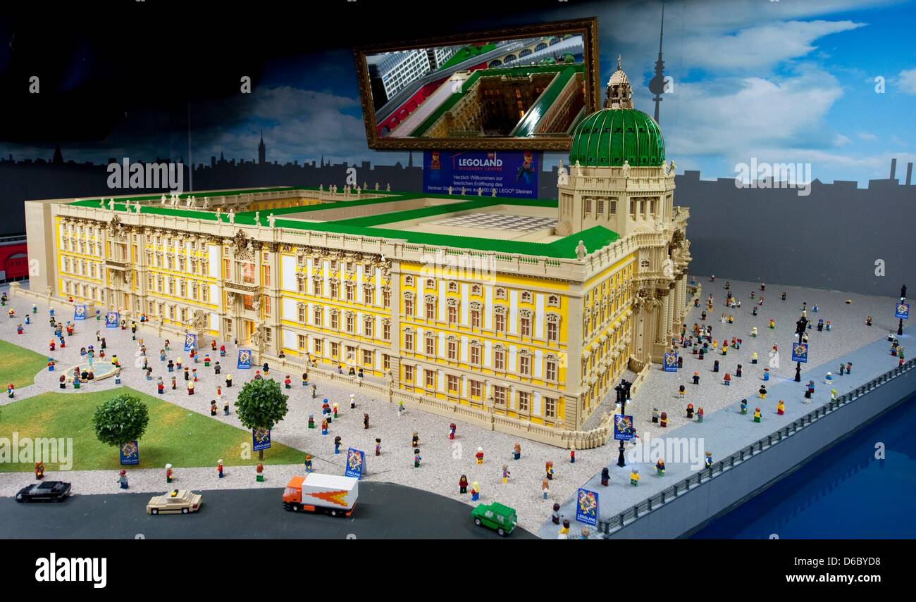 A model of the Berlin City Palace is featured at the Legoland Discovery ...