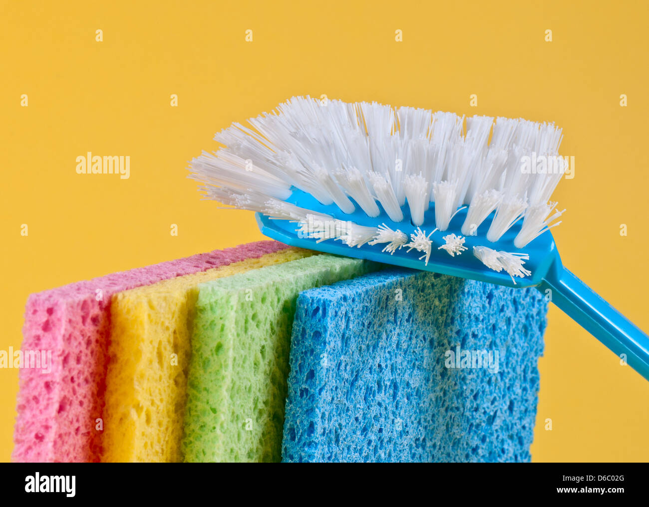 Brush and sponges Stock Photo - Alamy