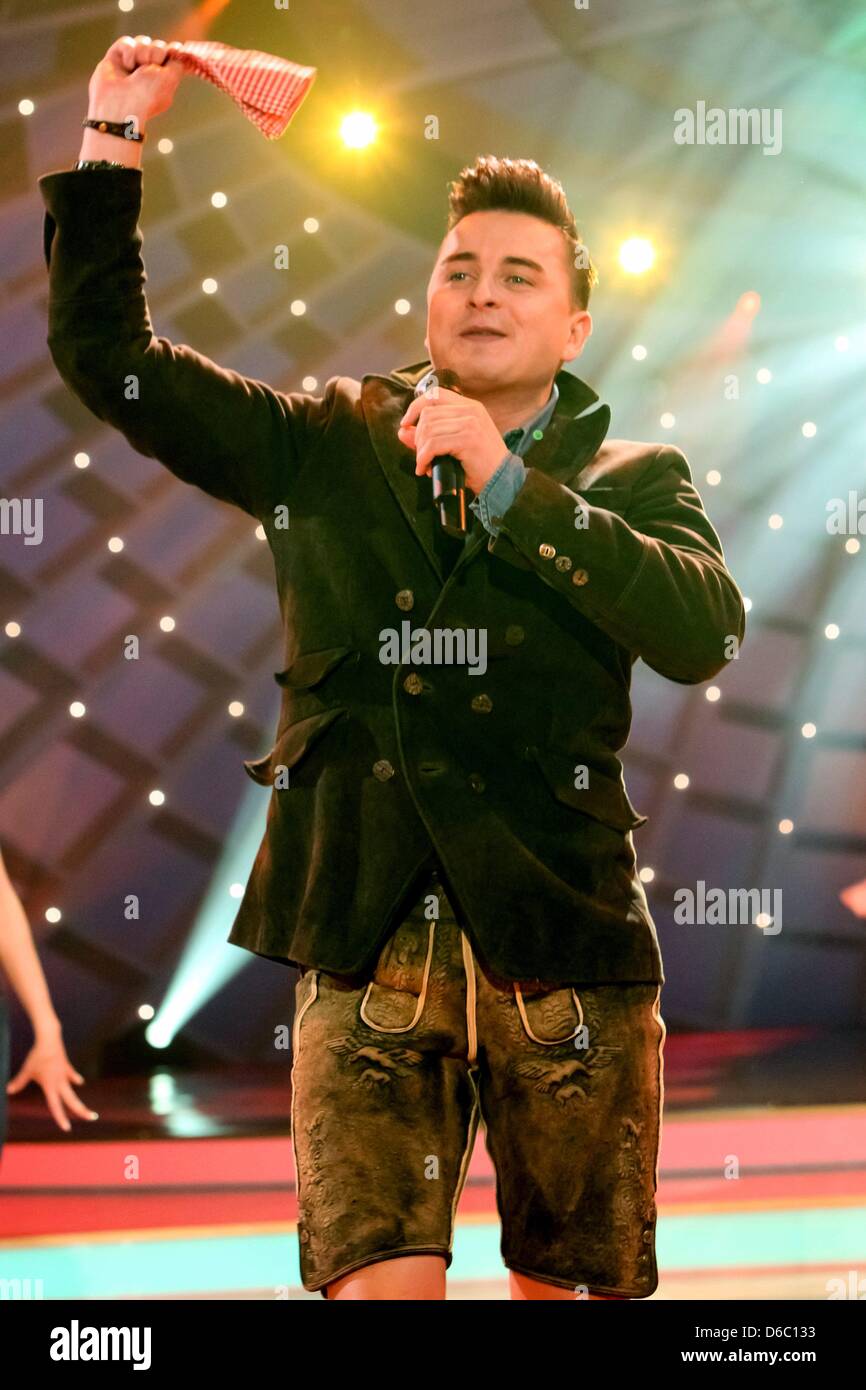 Austrian folk music singer Andreas Gabalier performs during the 'Crown ...