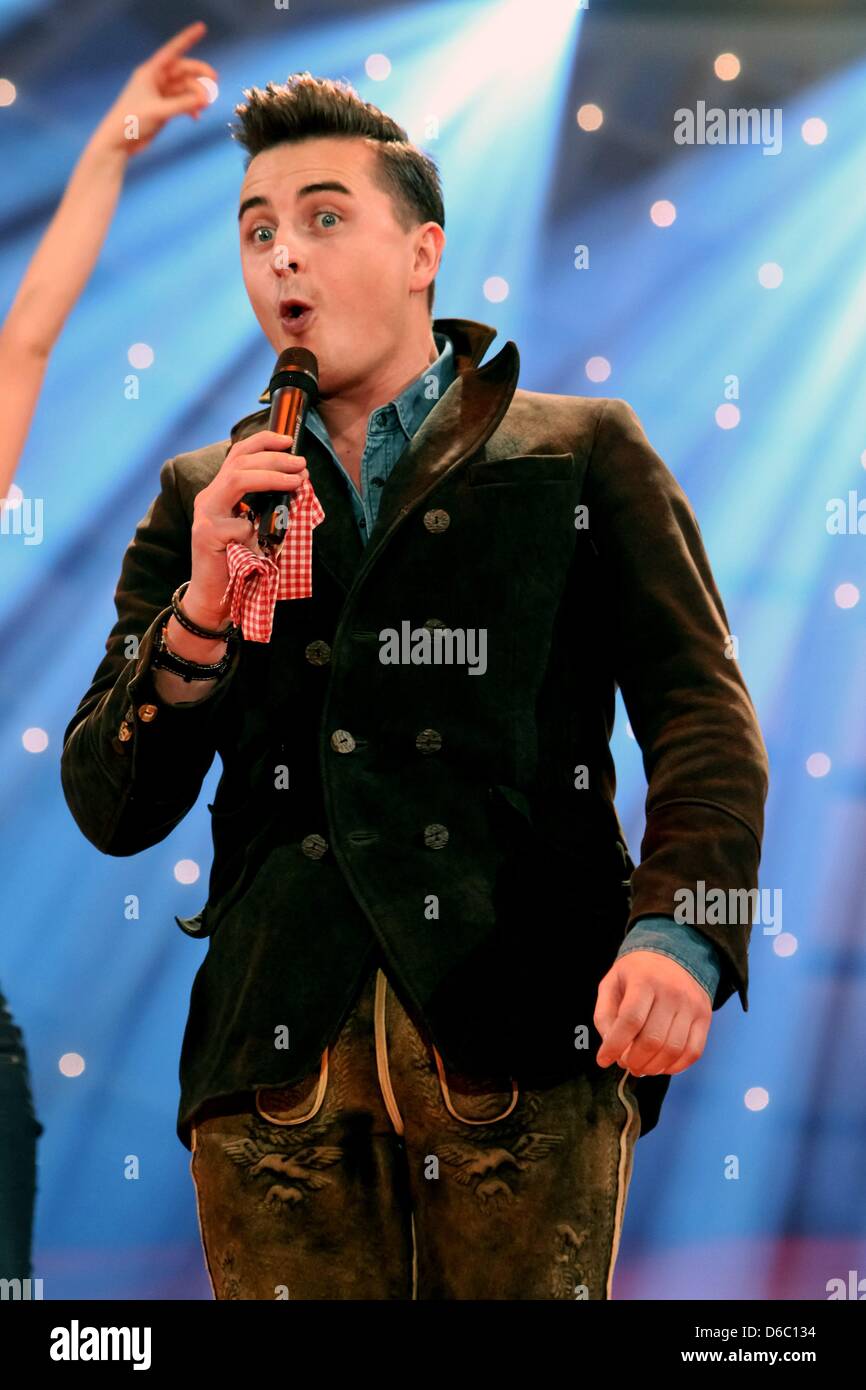 Austrian folk music singer Andreas Gabalier performs during the 'Crown ...