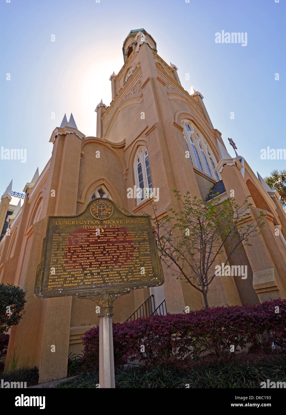 Exterior of Congregation Mikve Israel, an 18th century synagogue in ...