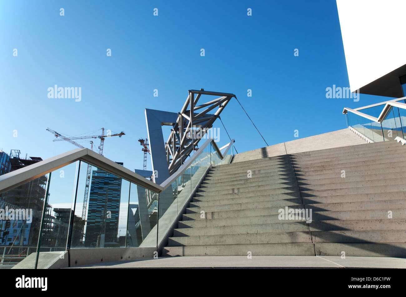 Modern footbridge hi-res stock photography and images - Alamy