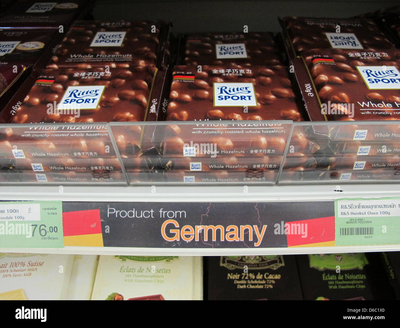 German chocolate at a supermarket in Chiang Mai, Thailand, 08 November ...