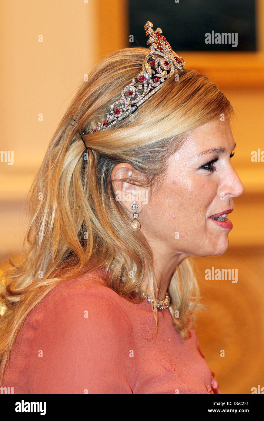 Dutch Princess Maxima attends the state banquet at Al Alam Palace in ...