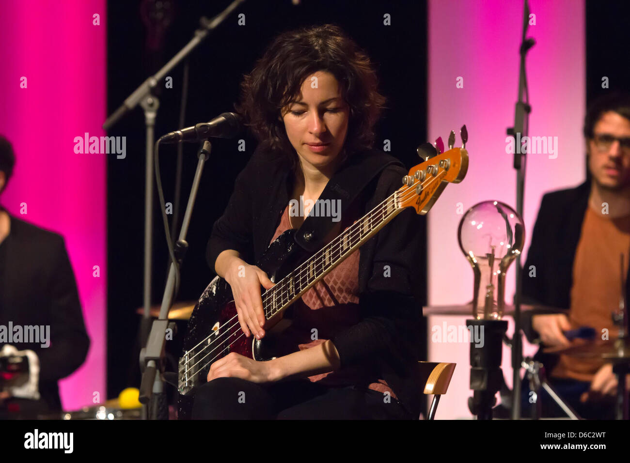 Lead singer Sonja Glass of pop group 'Boy' performs at Studio 1 of the ...