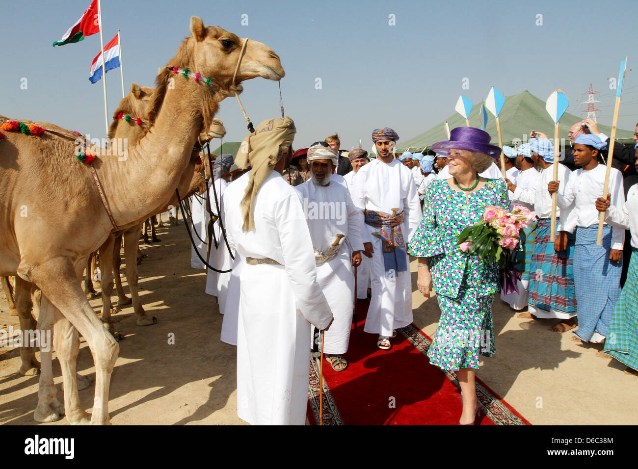 Queen Beatrix, Prince Willem-Alexander and Princess Maxima of The ...