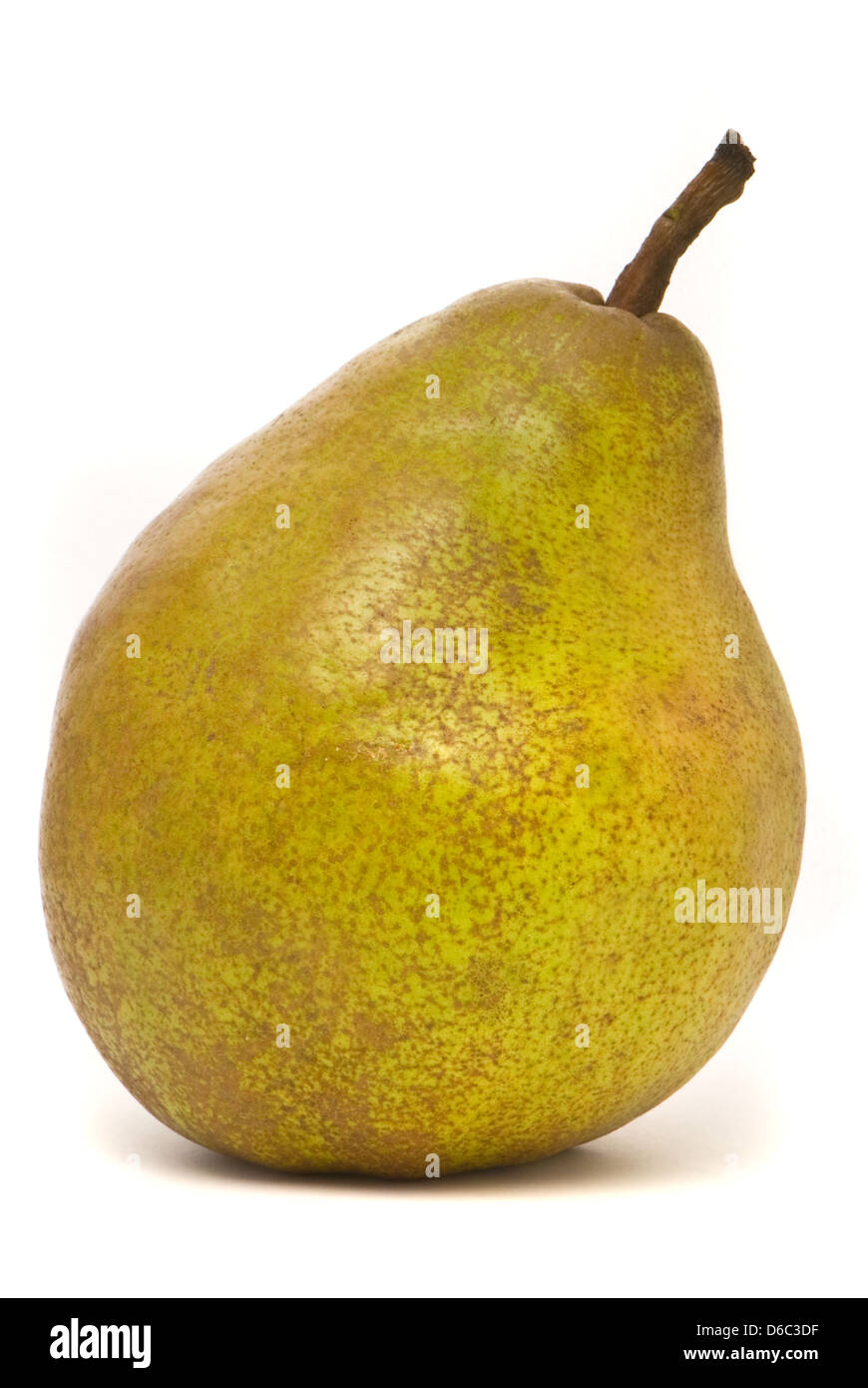 Single pear isolated on white background Stock Photo - Alamy