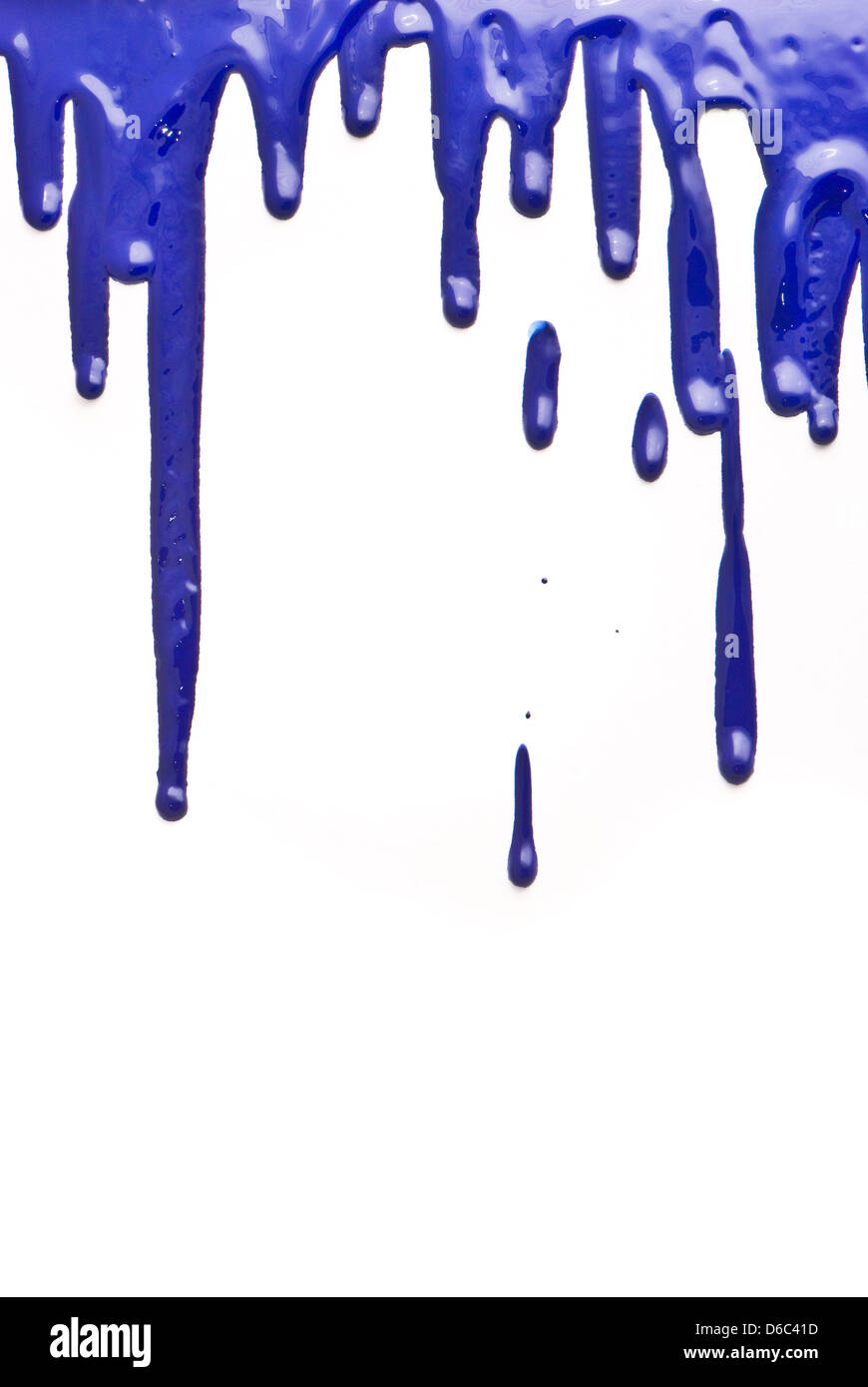 Wet blue paint hi-res stock photography and images - Alamy