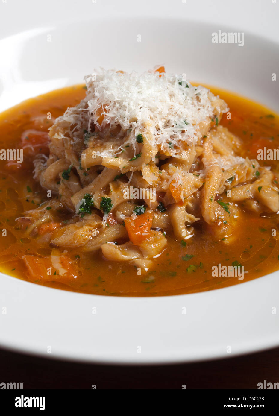 Tripe Dish with parmesan cheese Stock Photo - Alamy