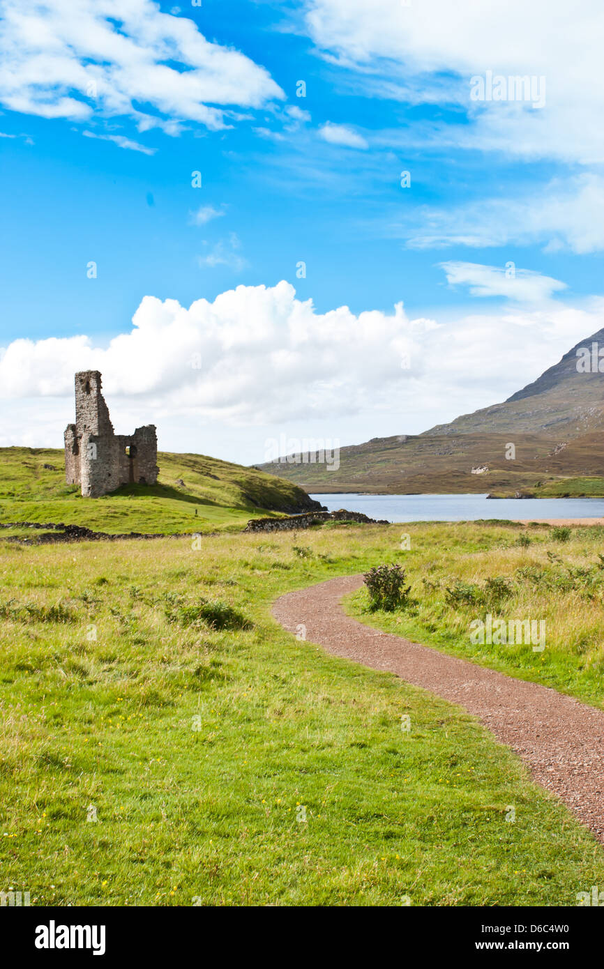 Path to Scottish castle Stock Photo - Alamy