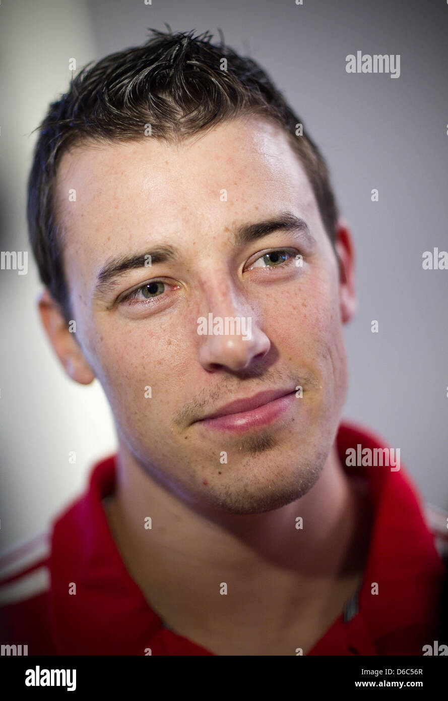 German defender Dominik Klein attends the press conference of the ...