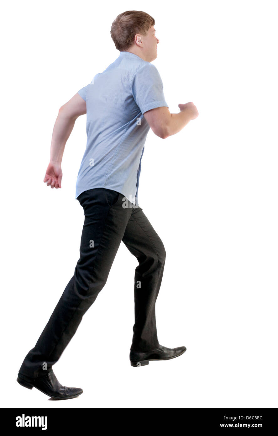 Man running one back view hi-res stock photography and images - Alamy
