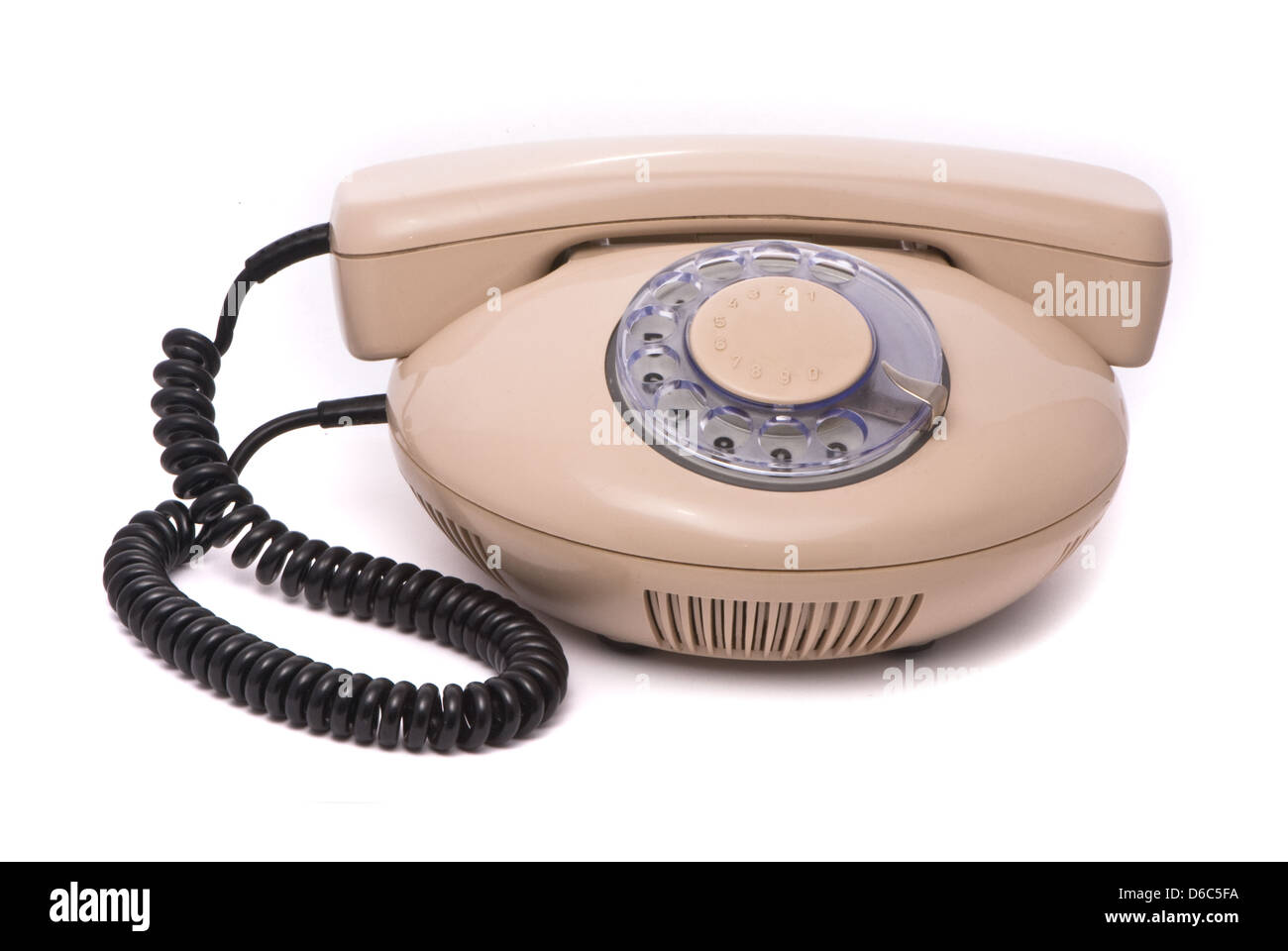 Old phone isolated on white background Stock Photo - Alamy