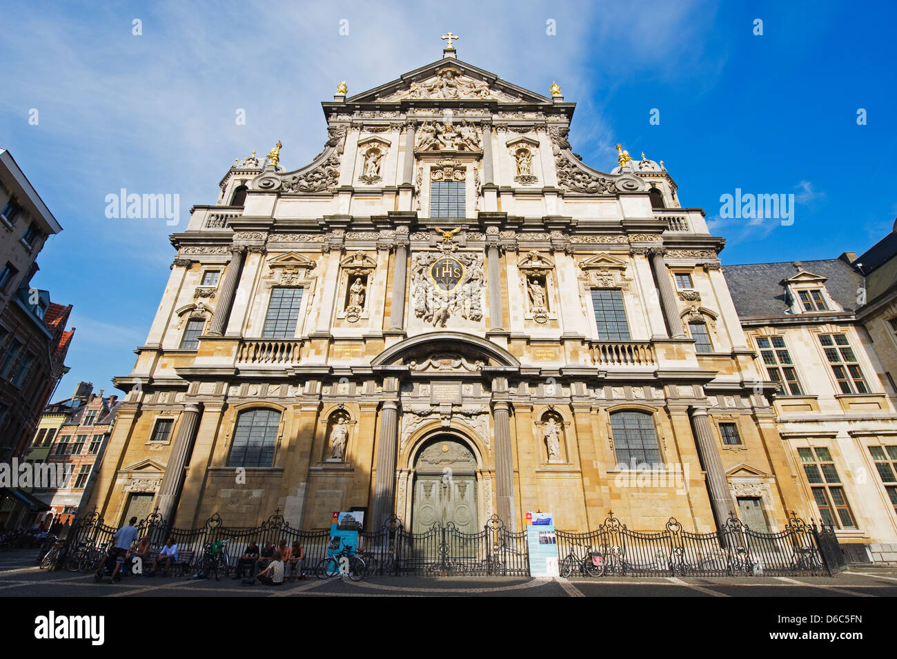 Flemish baroque St Carolus Borromeuskerk, 1621, designed by Rubens ...