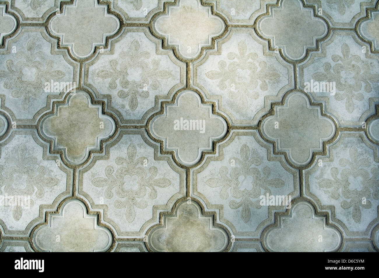 Grey stone block paving background Stock Photo - Alamy