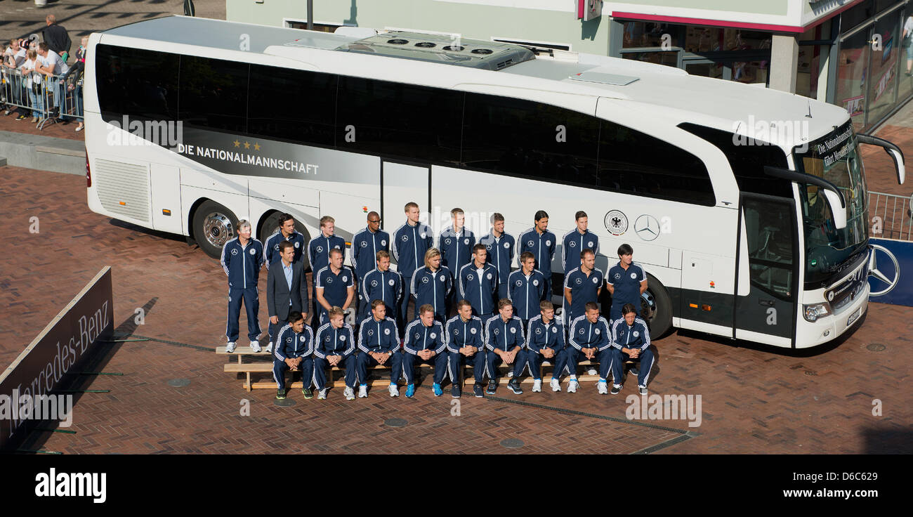 The players of the German national soccer team pose for a team picture ...
