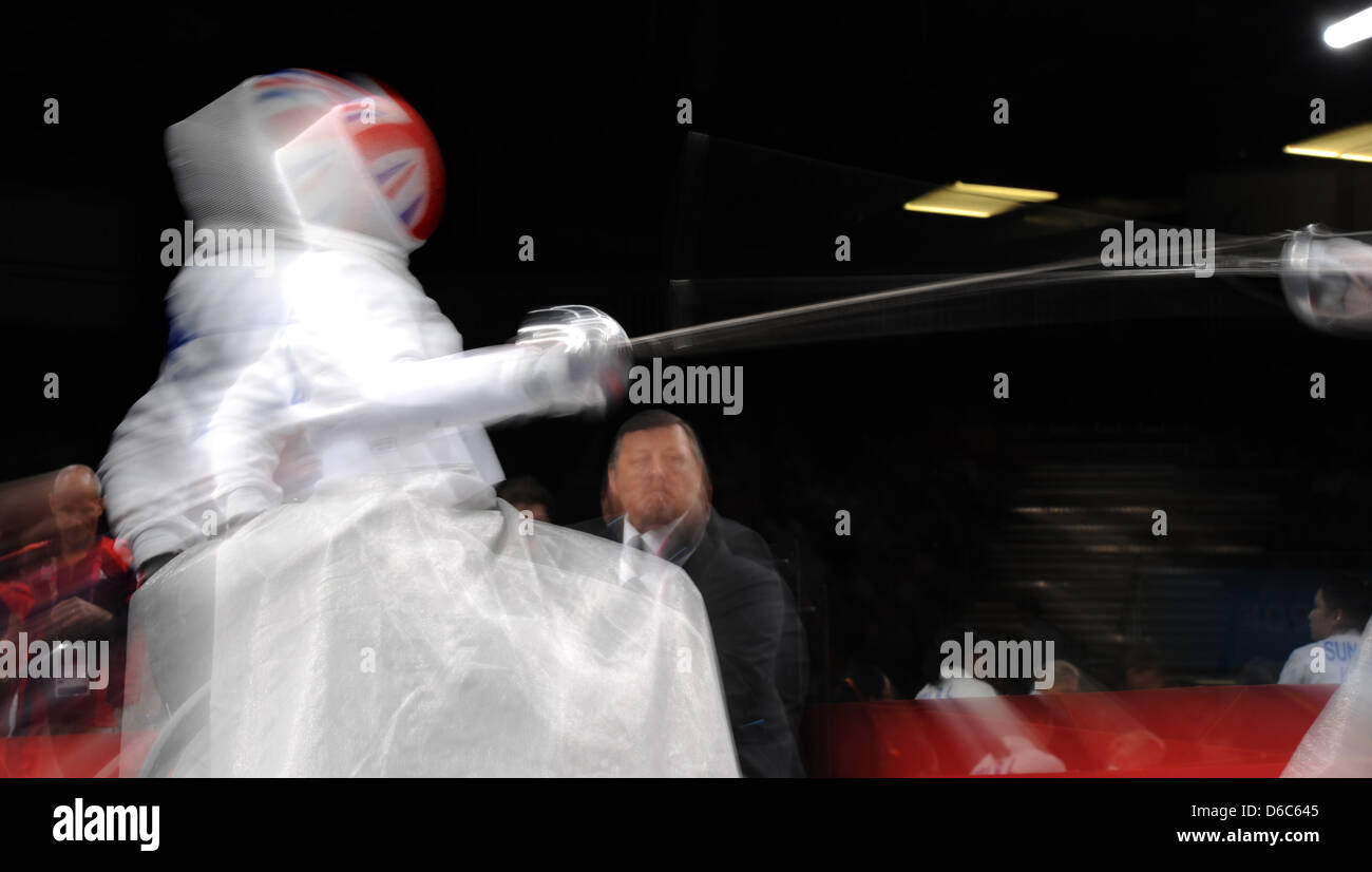 Justine Moore of Great Britian competes during the women's individual ...