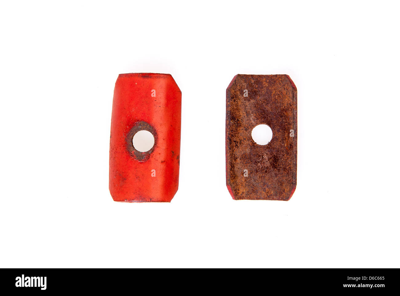 White peeling paint rust Cut Out Stock Images & Pictures - Alamy