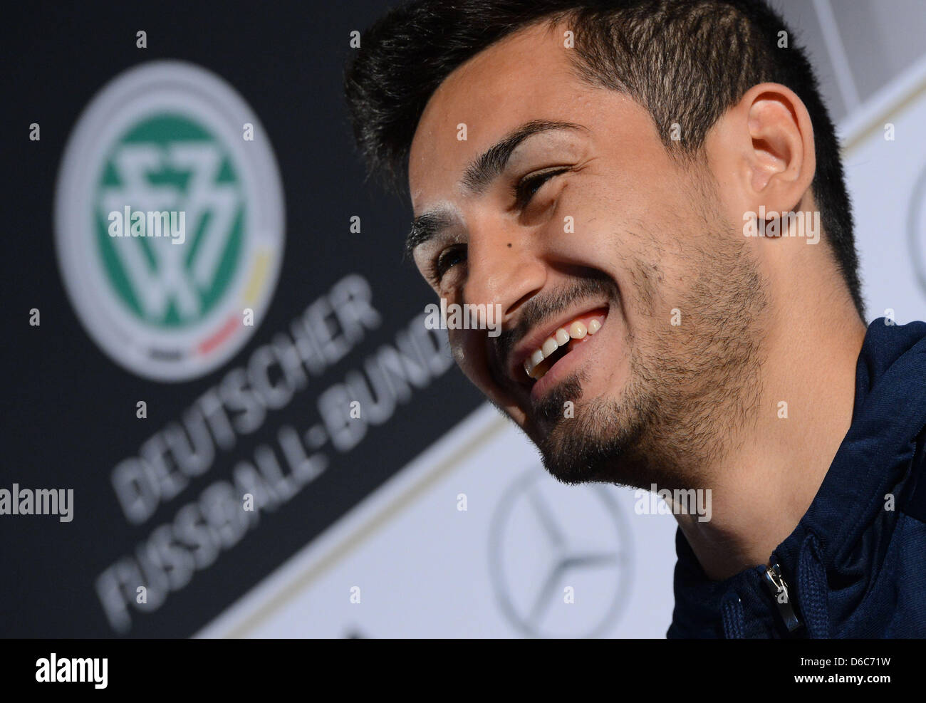 Player of the German national soccer team Ilkay Gundogan attends a ...
