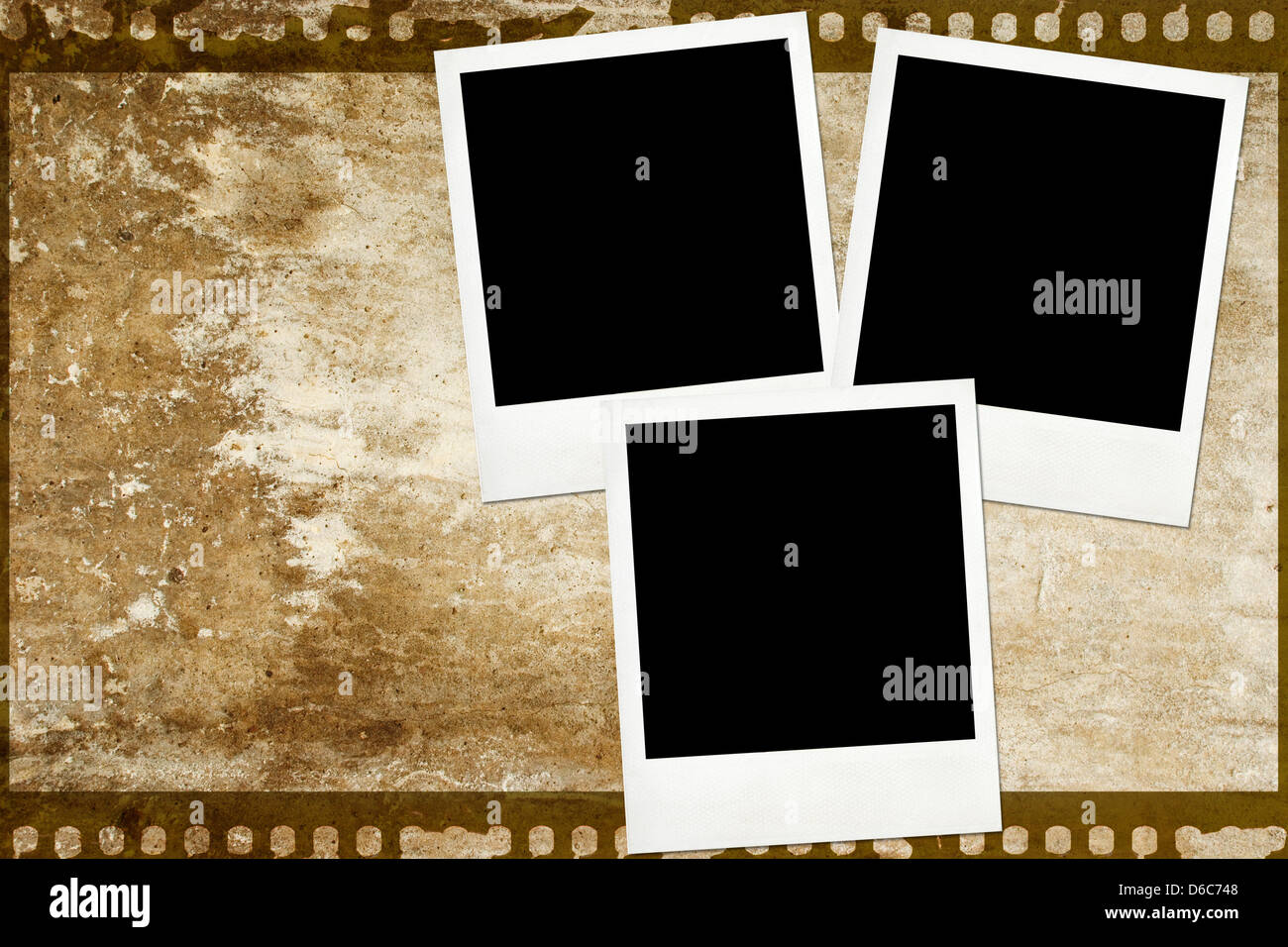 Vintage style photo album page Stock Photo - Alamy