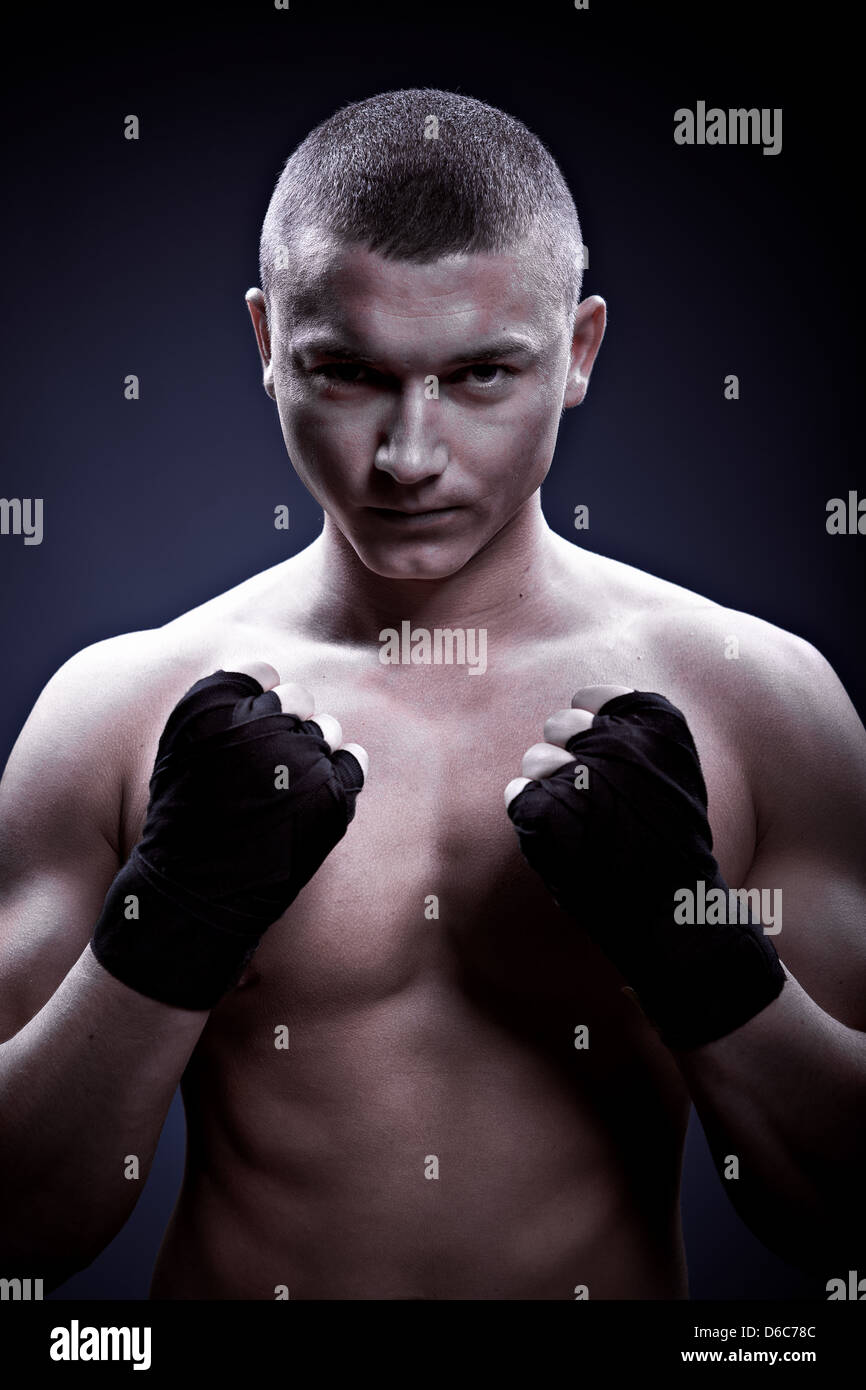 portrait of a young boxer Stock Photo - Alamy