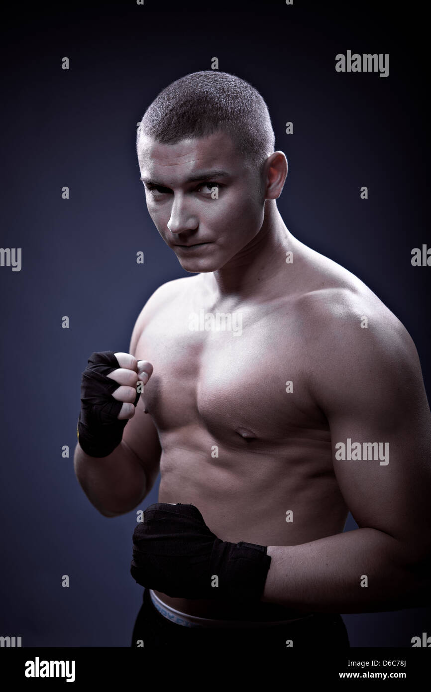 portrait of a young boxer Stock Photo - Alamy