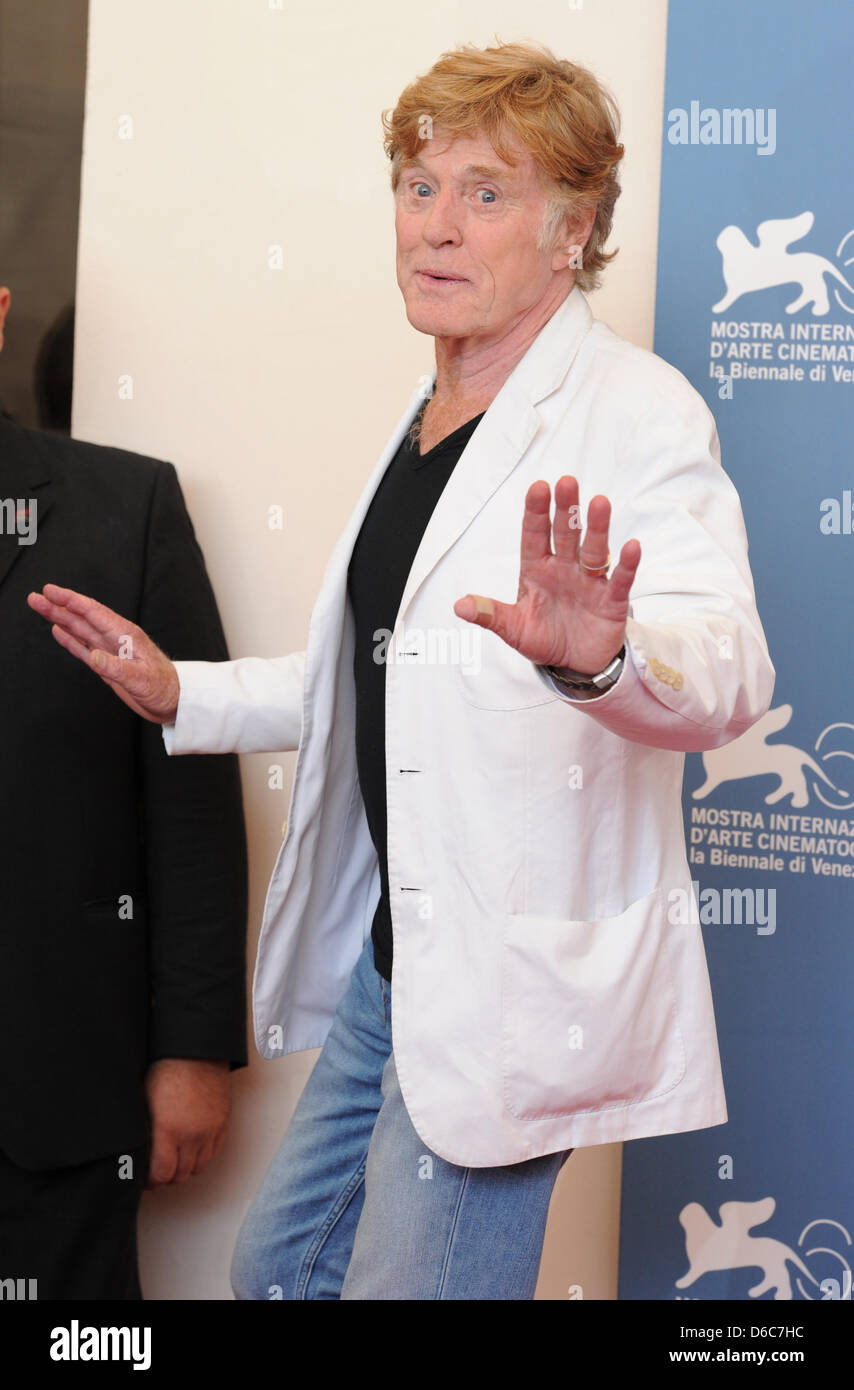 US actor and director Robert Redford attends the photocall of the movie ...