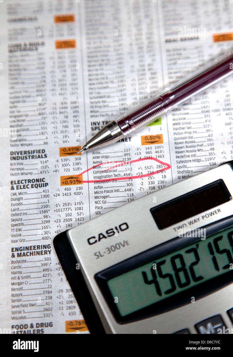 Checking stocks hi-res stock photography and images - Alamy