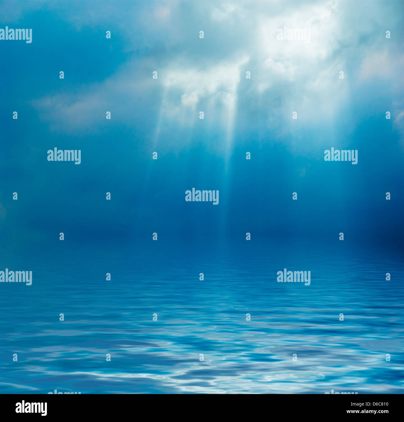 Illustration of ocean view Stock Photo - Alamy