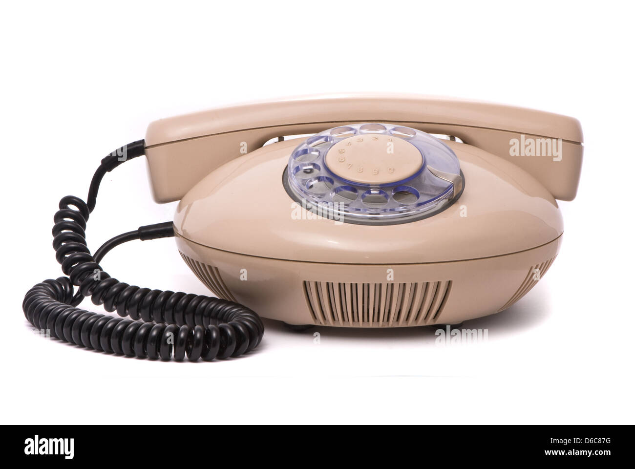Old phone isolated on white background Stock Photo - Alamy