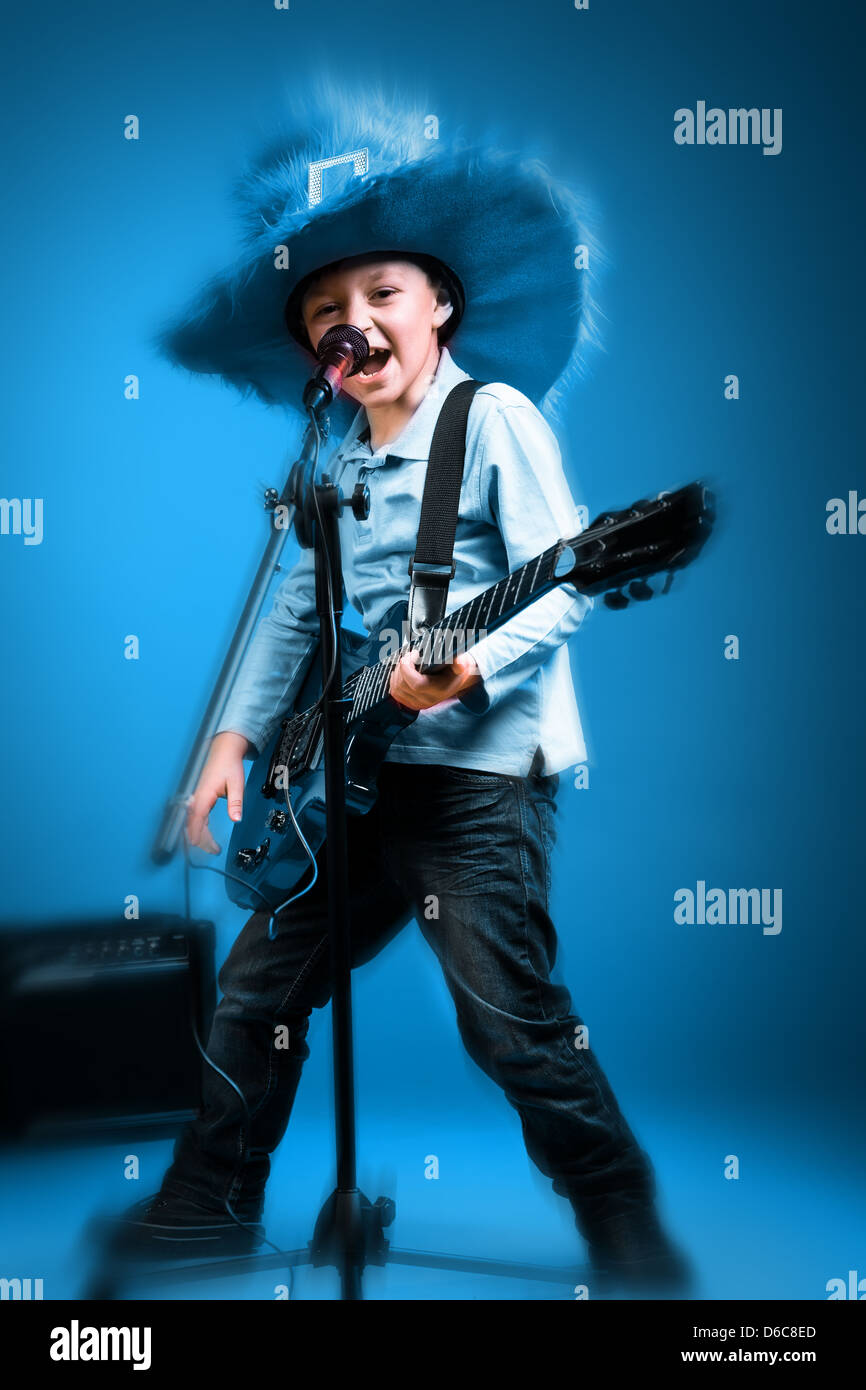 Rock and Roll boy Stock Photo - Alamy