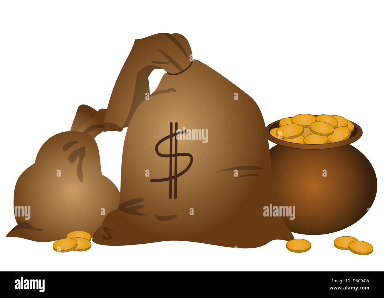 Money pot vector hi-res stock photography and images - Alamy