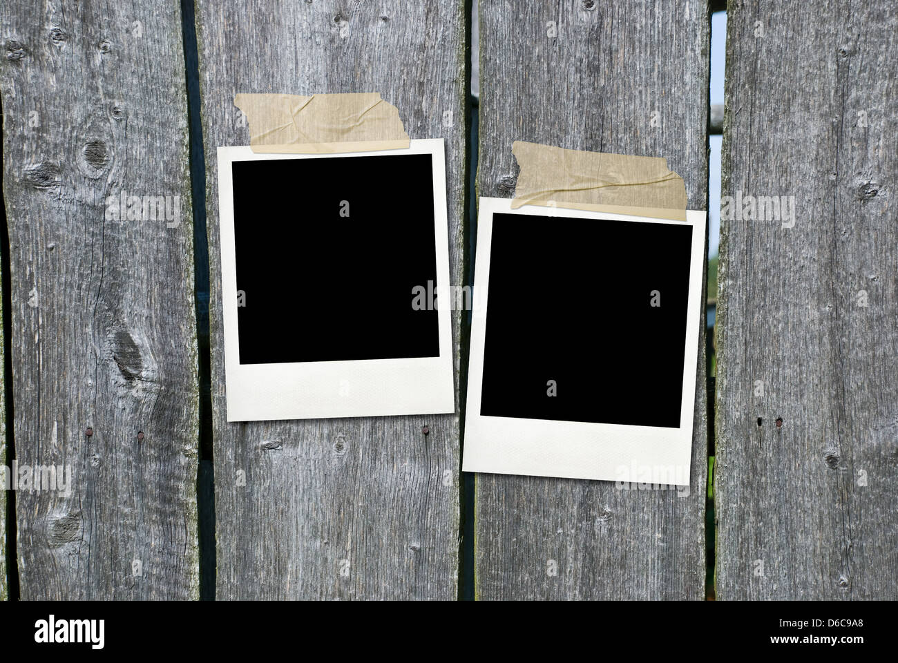 Two vintage photo frames Stock Photo - Alamy