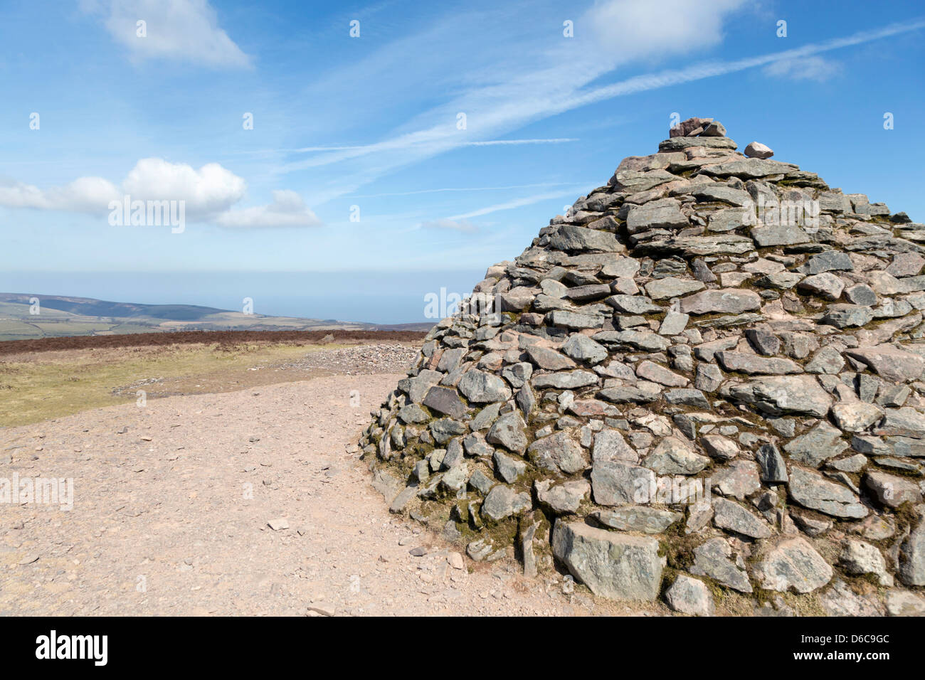 Dunkery Beacon; Cairn at Summit; Exmoor; Somerset Stock Photo - Alamy