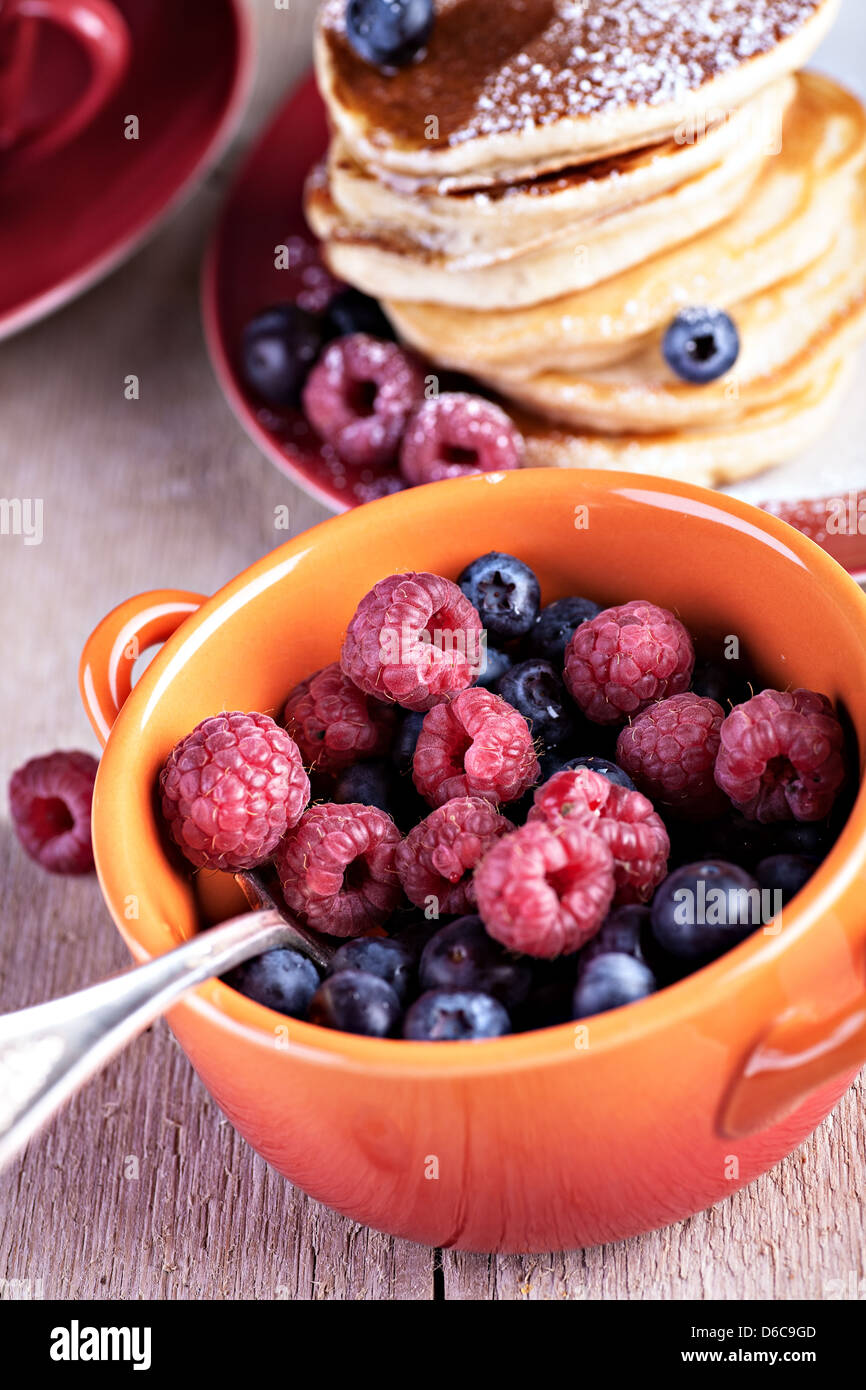 blueberry and raspberries Stock Photo - Alamy