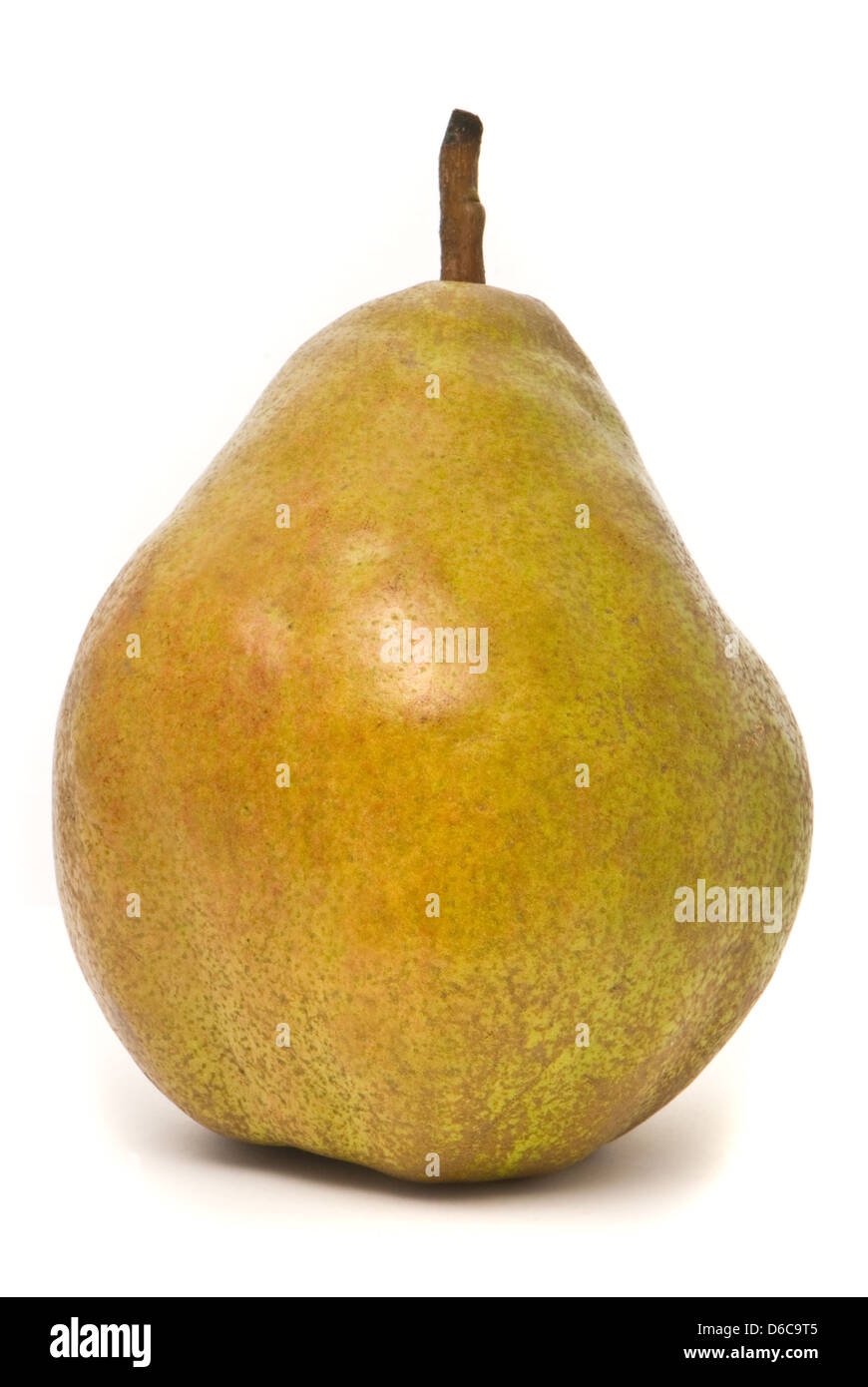 Single pear isolated on white background Stock Photo - Alamy