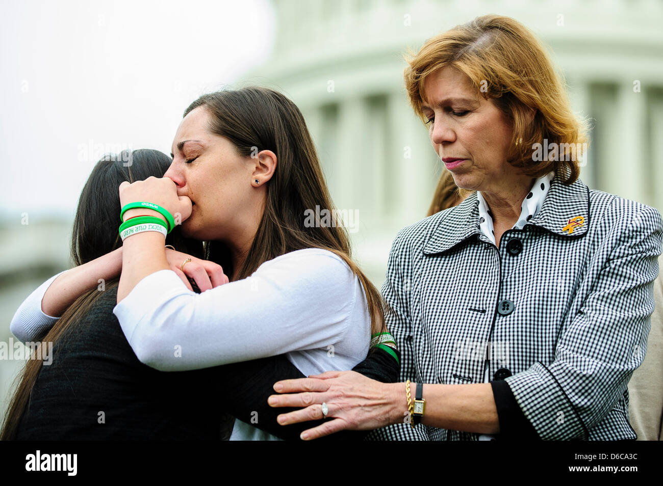 Washington, D.C, U.S. April 16, 2013. LORI HAAS, whose daughter Emily ...