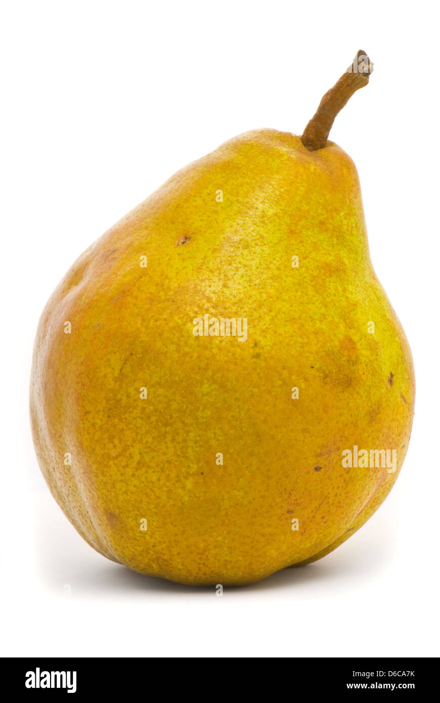 Single pear isolated on white background Stock Photo - Alamy