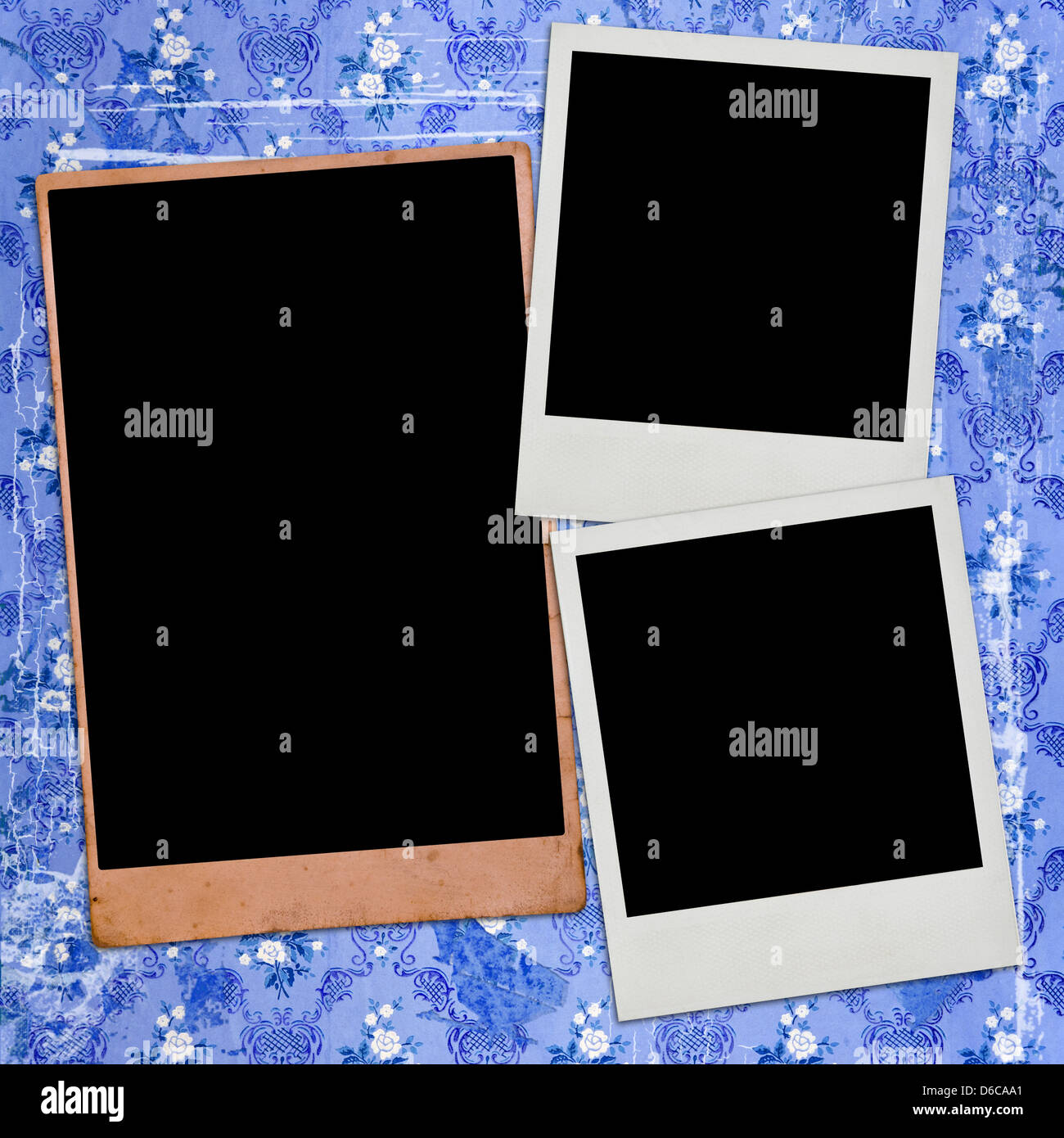 vintage photo card on grunge background Stock Photo - Alamy