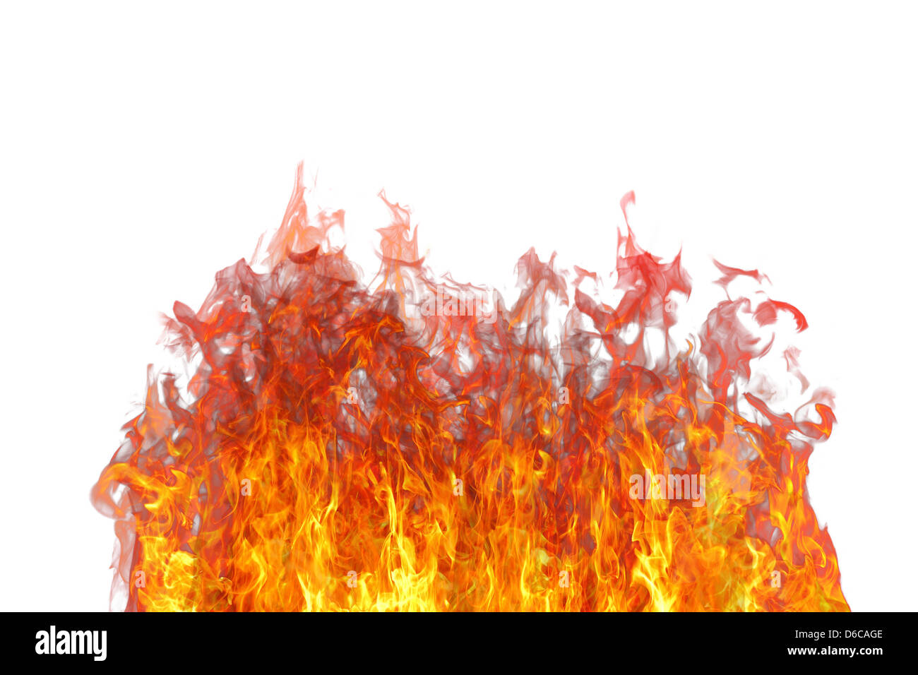 Fire flame with smoke Stock Photo - Alamy