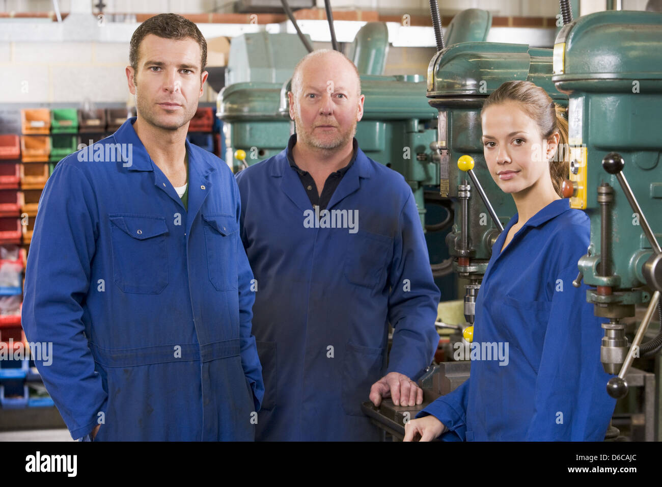 team,craftsman,cutting machine operator Stock Photo - Alamy