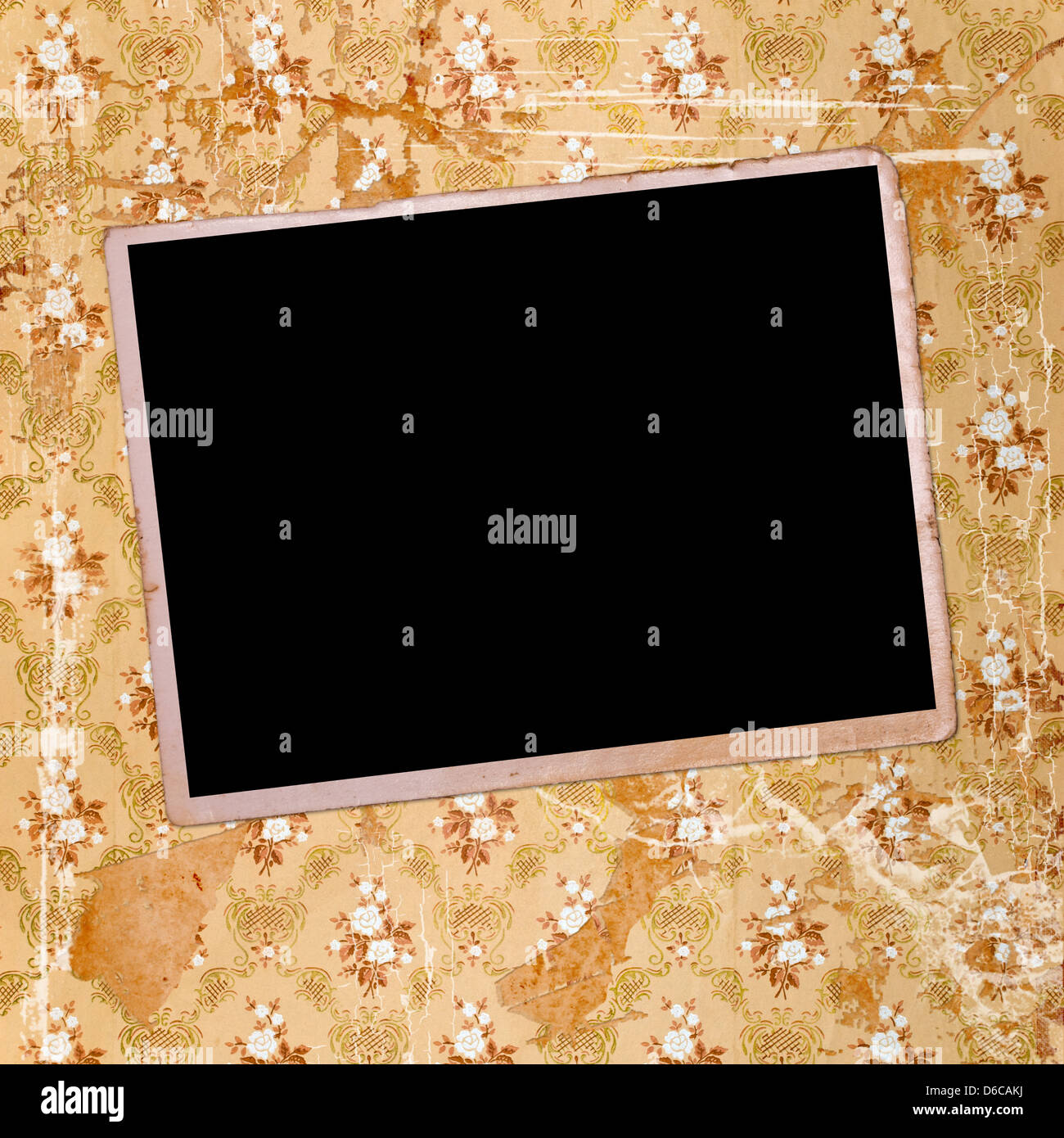 vintage photo card on grunge background Stock Photo - Alamy