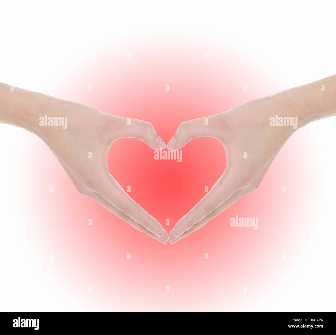 Hand make a heart Stock Photo - Alamy